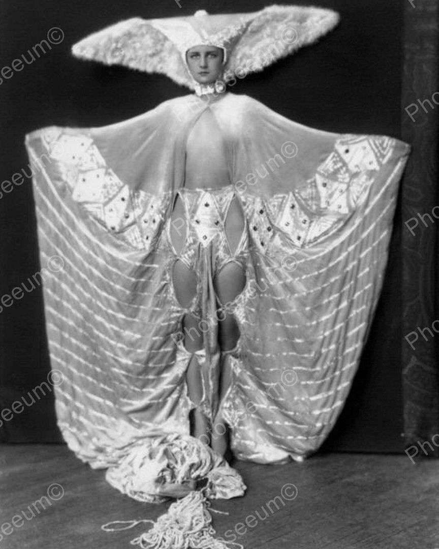 Luna Moth Showgirl Vintage 8x10 Reprint Of Old Photo Photoseeum